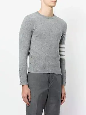 Thom Browne 4-bar Short Cashmere Pullover