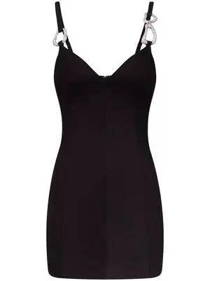 AREA Crystal-link Minidress