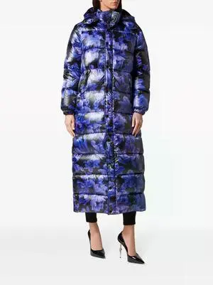 Philipp Plein Floral-print Feather-down Jacket