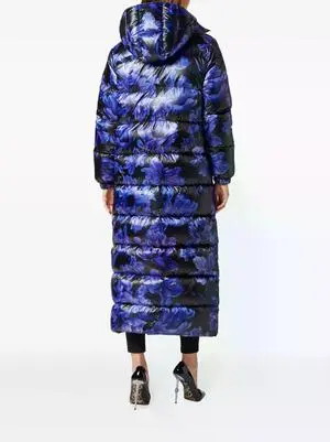 Philipp Plein Floral-print Feather-down Jacket