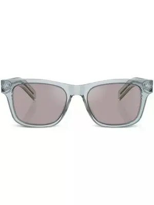 Prada Logo-Engraved Square-Frame Sunglasses Blue