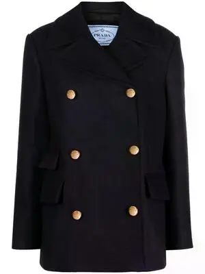 Prada Double-breasted Virgin Wool Jacket
