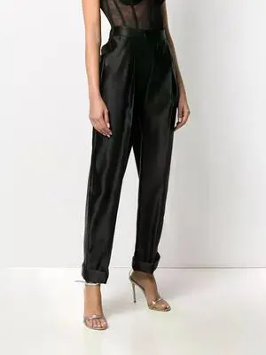 TOM FORD High-waisted Silk Trousers