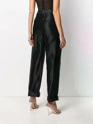 TOM FORD High-waisted Silk Trousers