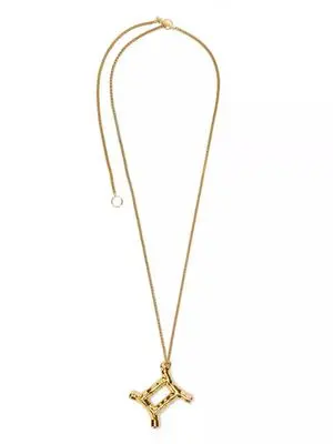 JIL SANDER Zodiac Sign Pendant Necklace - Gold
