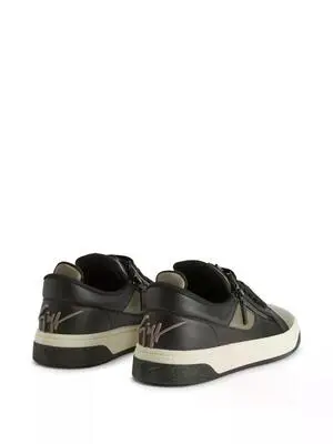 GIUSEPPE ZANOTTI Double-zip Low-top Sneakers - Brown