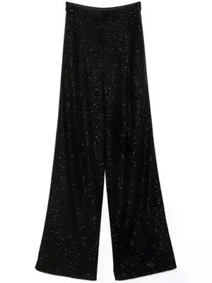 Max Mara Sequin Embellished Wide Leg Trousers