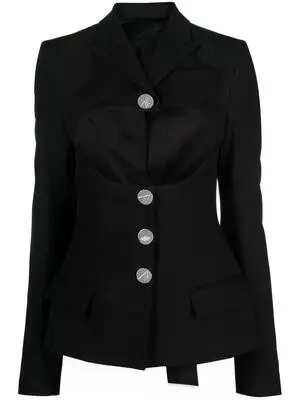 Attico Button Detailed Blazers For Women