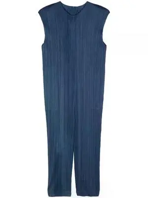 Issey Miyake Monthly Colors January Plissé Jumpsuit - Blue
