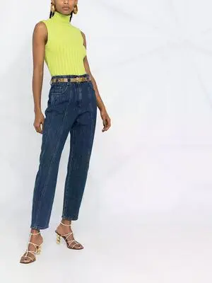 Alberta Ferretti High-rise Straight Jeans