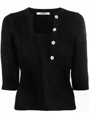 Vivetta Layered Two-piece Jumper - Black
