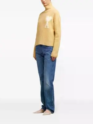AMI Paris Cloudy Wool De Coeur Jumper