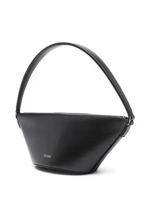 Attico Piccola Leather Shoulder Bag - Black