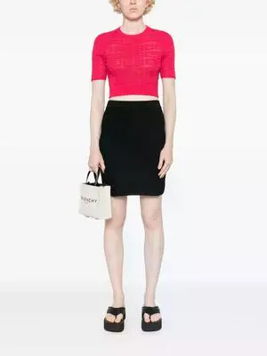 Givenchy 4g-jacquard Mini Skirt