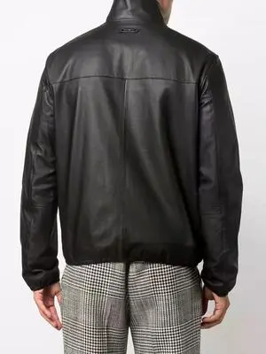 Emporio Armani Zipped Leather Jacket