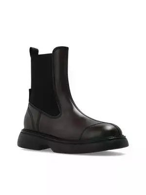 GANNI Leather Chelsea Boots