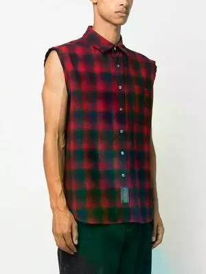 MAISON MARGIELA X Pendleton Checked Sleeveless Shirt