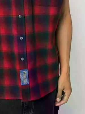 MAISON MARGIELA X Pendleton Checked Sleeveless Shirt