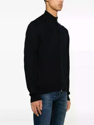 BOSS High-neck Cotton Cardigan