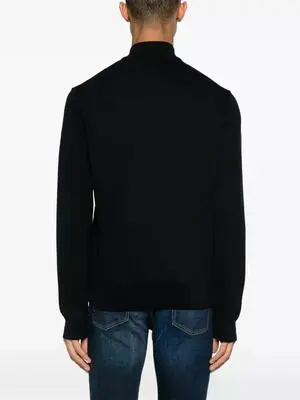 BOSS High-neck Cotton Cardigan