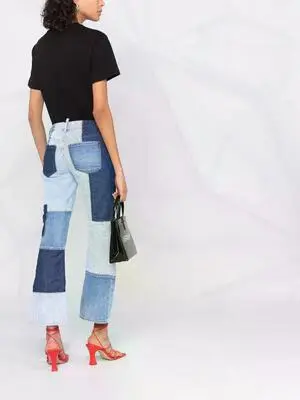 Dsquared2 Cropped Patchwork Jeans