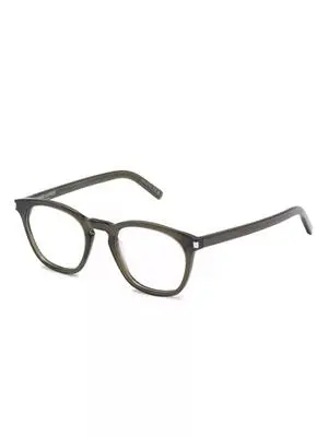 Saint Laurent Polished Round Frame Glasses