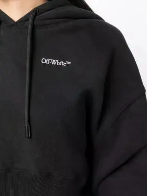 Off-White Logo-print Cropped Hoodie