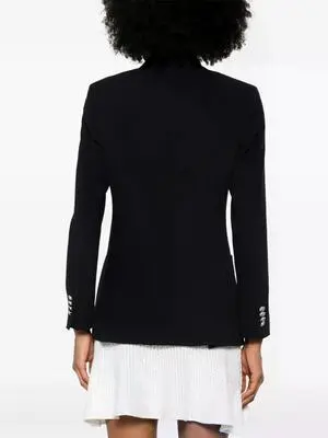 Kiton Logo-patch Double-breasted Blazer