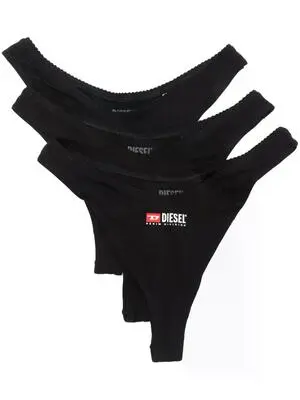 DIESEL® Punchy-d-core Thongs Pack - Black