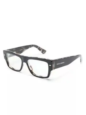Dolce & Gabbana Rectangle-frame Glasses - Black