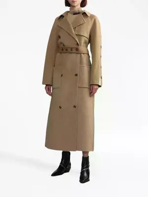 Rokh Button-detail Double-breasted Maxi Coat