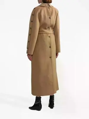 Rokh Button-detail Double-breasted Maxi Coat
