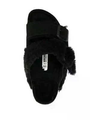 BIRKENSTOCK Arizona Shearling-lined Sandals - Black