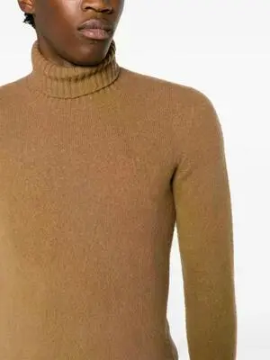 DRUMOHR Roll-neck Lambswool Jumper - Neutrals