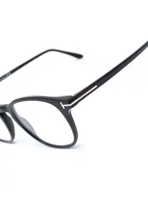 TOM FORD Round-frame Glasses - Black
