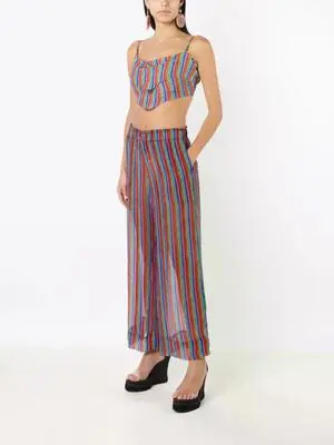 AMIR SLAMA Graphic-print Crop Top