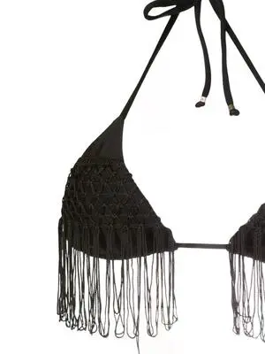 AMIR SLAMA Floral-print Two-piece Bikini Set