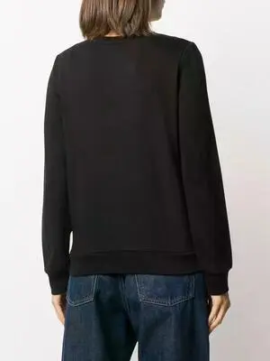 A.p.c. Cotton Logo Print Crewneck Sweatshirt
