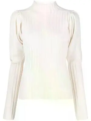 Chloé Ribbed-knit Cashmere Jumper - Neutrals