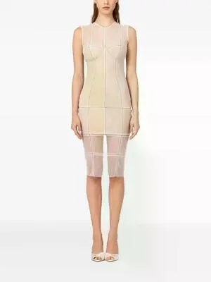 MURMUR Figure Midi Dress - White
