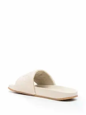 AMBUSH Logo-quilted Slides - Neutrals
