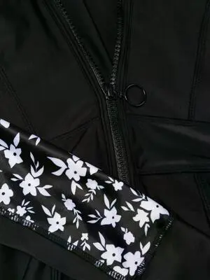 DUSKII Floral-print Zip-up Surf Suit