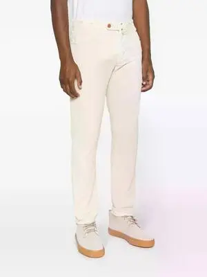 Incotex Slim-cut Cotton Trousers - Neutrals