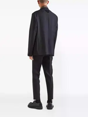 Prada Detachable-collar Wool Blazer