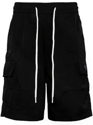 GROUND ZERO Logo-print Drawstring Shorts