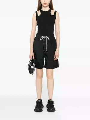 GROUND ZERO Logo-print Drawstring Shorts