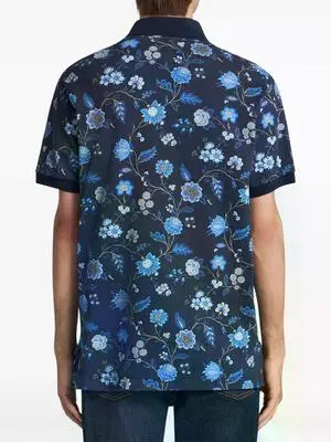 Etro Floral-print Polo Shirt