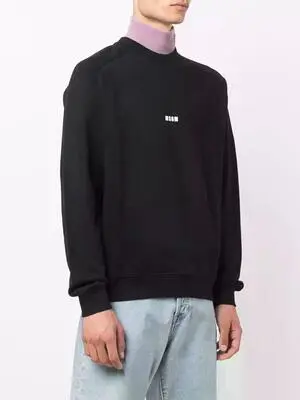 MSGM Logo Print Sweatshirt - Black