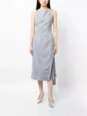 Rokh Side-pleats Midi Dress