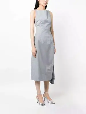 Rokh Side-pleats Midi Dress